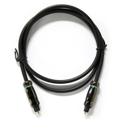 China Corrosion Resistant TOSLINK Optical Audio Cable OD6.0mm Black Cable For DVDs Blu-Rays for sale