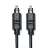 China Black Toslink  OD4.0 Fiber Optic Cable PVC Injection Square Ject Plated Gold Port 1M 1.5M 3M For Soundbar CD Player for sale