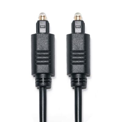 China Black Toslink  OD4.0 Fiber Optic Cable PVC Injection Square Ject Plated Gold Port 1M 1.5M 3M For Soundbar CD Player for sale