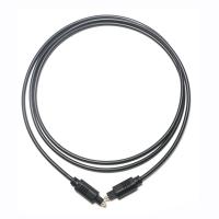 China Black Toslink  OD4.0 Fiber Optic Cable PVC Injection Square Ject Plated Gold Port 1M 1.5M 3M For Soundbar CD Player for sale