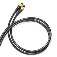 China Yelloow&Black ​Toslink Digital Cable OD4.0 LSZH PVC Plated Gold Ject For Home Player CD Soundbar for sale