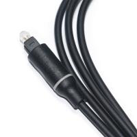 China 1.5M - 5M Toslink Digital Cable OD4.0 Black Plastic Connector For Home Theater CD Soundbar for sale