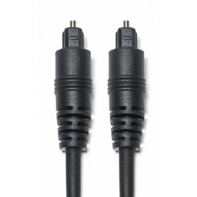 China Brand New Hifi Sound Toslink Optical Audio Digital Cable S/PDIF Plated Gold Connector Black PVC 1.5M 2.4M 3M for sale