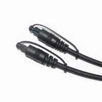 China Brand New Hifi Sound Toslink Optical Audio Digital Cable S/PDIF Plated Gold Connector Black PVC 1.5M 2.4M 3M for sale