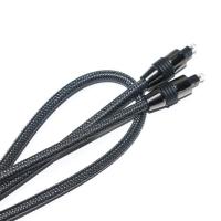 China Factory Outlet Brand New Toslink Audio Digital Cable Nylon Braided OD4.0 Metal Shell Gold Plated Connector for sale
