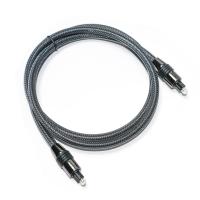 China Factory Outlet Brand New Toslink Audio Digital Cable Nylon Braided OD4.0 Metal Shell Gold Plated Connector for sale