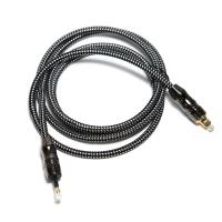 China Digital Braided TOSLINK Optical Audio Cable Plated 4K Metal Connecotr For Theatre Soundbar for sale