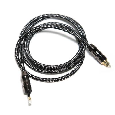 China Digital Braided TOSLINK Optical Audio Cable Plated 4K Metal Connecotr For Theatre Soundbar for sale