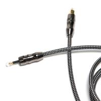 China Digital Braided TOSLINK Optical Audio Cable Plated 4K Metal Connecotr For Theatre Soundbar for sale