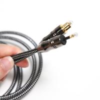China Digital Braided TOSLINK Optical Audio Cable Plated 4K Metal Connecotr For Theatre Soundbar for sale
