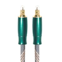 China Toslink Optical Digital Cable Knited Rope Plated Gold 4K Connecotr High Sound Quality HiFi 1.2M 2M For Amplifier for sale