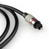 China TOSLINK Digital Optical Audio Cable Plated Metal Shell Golden Connector For Home Theater CD player1M/2M/3M for sale