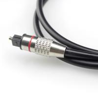 China TOSLINK Digital Optical Audio Cable Plated Metal Shell Golden Connector For Home Theater CD player1M/2M/3M for sale