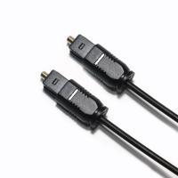 China Factory Outlet Toslink Optic Audio Cable PMMA Black PVC With Dust Cap extra thin for Soundbar for sale
