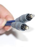 China Toslink Audio Optical Fiber Cable Blue Spdif Plastic Square Soket 1.0mm PMMA 1M 2M For TV cD Player for sale