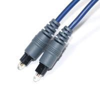 China Toslink Audio Optical Fiber Cable Blue Spdif Plastic Square Soket 1.0mm PMMA 1M 2M For TV cD Player for sale