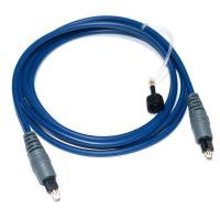 China Toslink Audio Optical Fiber Cable Blue Spdif Plastic Square Soket 1.0mm PMMA 1M 2M For TV cD Player for sale
