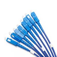 China 1310/1550nm Blue SC/SC 4-4 Four-Mode Single-Core Optic Patch Cord OM3 For Surveilance Camera 3M 5M 8M 15M for sale