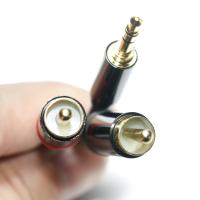 China RCA Digital Audio Cable Plated Metal Shell Black PVC cover 3.5mm Length 1.25M Golden Connector For Car audio for sale