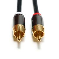 China RCA 3.5MM Digital Audio Cable 2/1 Knit Rope Plated Golden Port For Soundbar Car Audio for sale