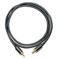 China RCA Digital Audio Cable 3.5mm Output 1/1 Double Male Plate Metal Black PVC Aluminum Alloy 1.2M For Sound bar Car Audio for sale