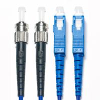 China SC FC Dual Mode Fiber Optic Patch Cord OM3 Blue Wire 2/2 2.0/3.0mm For Surveillance Camera Use  3M 5M 8M 10M for sale