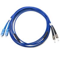 China SC FC Dual Mode Fiber Optic Patch Cord OM3 Blue Wire 2/2 2.0/3.0mm For Surveillance Camera Use  3M 5M 8M 10M for sale