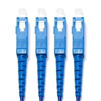 China SC LC Fiber Optic Patch Cord Multimode Dual-Core OM3 4/4 10G for Survailiance WLAN LAN for sale