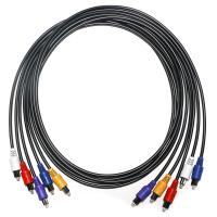 China RCA Cable Optic Digital Audio Cable 5 Color Plastic Connector 1.5m - 5m For DVD CD Player for sale