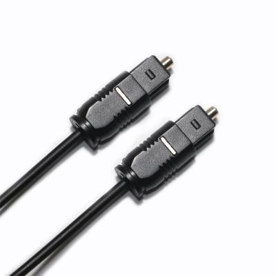 China Factory Outlet Toslink Black PVC OD4.0mm 2.2mm Core Fiber Digital Cable For Mini Player CD Soundbar for sale