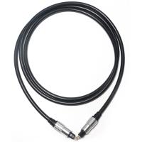 China Toslink Audio Cable Black PVC OD5.0 Aluminum Shell Plated Gold Ports HiFi Sound Factory Outlet For Amplifier Soundbar for sale
