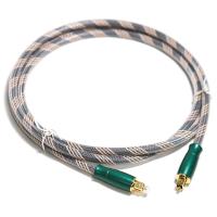 China Toslink Optical Digital Cable Knited Rope Plated Gold 4K Connecotr High Sound Quality HiFi 1.2M 2M For Amplifier for sale