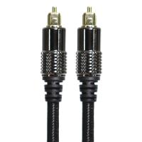China TOSLINK Optical Audio Cable OD5.0 Blakc Knite Rope Plated Alloy Shell Gold Interface 0.8M 1.2M For Home theatre Soundbar for sale