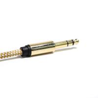 China Guita String RCA Audio Cable 6.35MM Knited Rope Fine Metal Interface 0.8M for sale