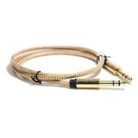 China Guita String RCA Audio Cable 6.35MM Knited Rope Fine Metal Interface 0.8M for sale