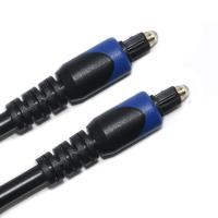 China Blue&​Toslink Digital Cable OD4.0 Optic Fiber Cable Plated PVC Cope Round Connector For CD Player Soundbar for sale