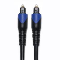 China Blue&​Toslink Digital Cable OD4.0 Optic Fiber Cable Plated PVC Cope Round Connector For CD Player Soundbar for sale