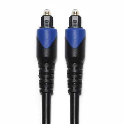 China Blue&​Toslink Digital Cable OD4.0 Optic Fiber Cable Plated PVC Cope Round Connector For CD Player Soundbar for sale