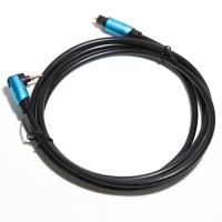 China TOSLINK Blue Digital Audio Optical Fiber Aluminum Metal Shell Connected Amplifier For Subwoofer Speaker Soundbar 0.8M for sale