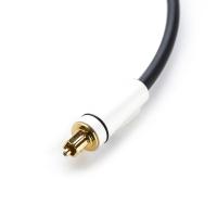 China Toslink Audio Cable with 24K Gold Plated Braided Connector and ROHS Certification for sale