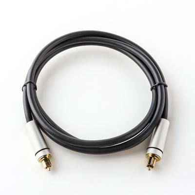 China Toslink Audio Cable with 24K Gold Plated Braided Connector and ROHS Certification for sale