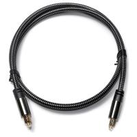 China Factory Outlet Brand New Toslink Digital Optical Audio Cable SPDIF Woven Net Plated Gold Amplifier Cable For Subwoofer for sale