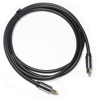 China Toslink Digital Optical Audio Cable OD5.0 Plated Alumium Alloy Shell Square Interface Cable for subwoofer 1.2M for sale