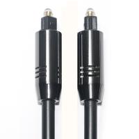 China Toslink Optical Audio Cable OD5.0 Black Aluminum Alloy Optical PVC plated gold Ports Cost Performance For Home Soundbar for sale