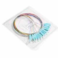 China Fiber Optic Patch Cord Blue SC&UPC 12Core Ribbon Pigtail Blue Port 09mm Gigabit Ethernet Speeds 1.5M 2M 3M for sale
