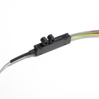 China LSZH Optical Fiber Patch Cord Blue FC UPC 12 Core Fan Out Cable Grey Port for sale