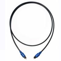 China Factory Price Brand New Toslink Digital Optical Fiber Cable PVC Rope Plated Blue Shell HiFi Sound For Home Theatre for sale