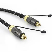 China 1.2M Gold Plated Toslink Audio Cable for Audiophile Subwoofer Speaker with Textured Shell and Male to Male Connector for sale