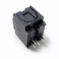 China Optical Reciever Toslink Jack Connector Female Vertical Socket Transmitting / Receiving End) for Audio PCB for sale