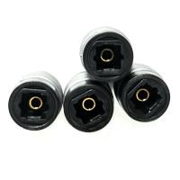 China Optical Audio Cable Toslink Female Jack Extention Cable Coupler Connector Adapter, Black for sale